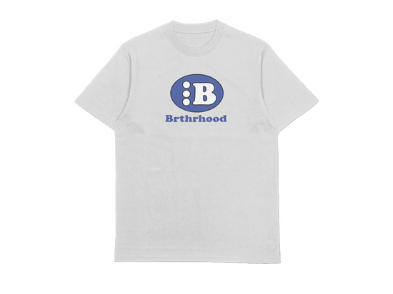 ORIGINAL B LOGO TEE[WHITE/BLUE] – BRTHRHOOD444